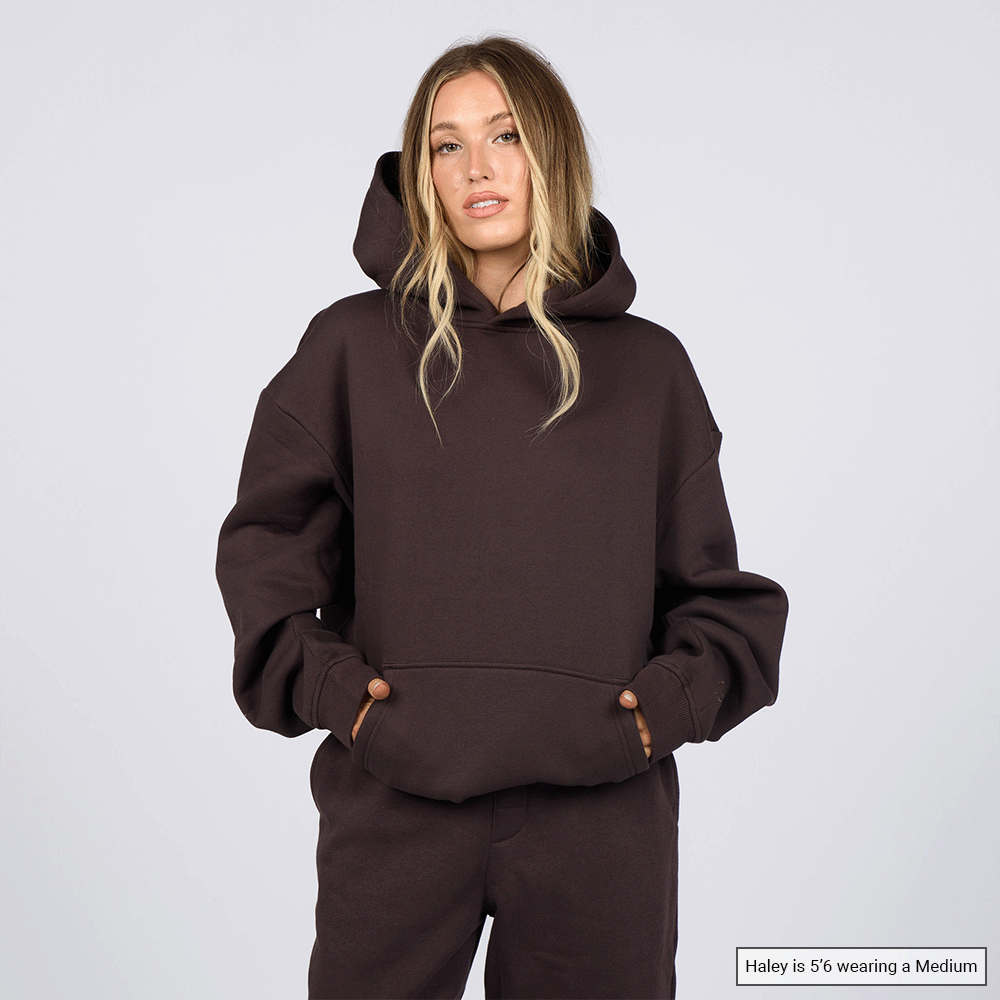 (New) Weighted Hoodie - Coffee – Cove USA