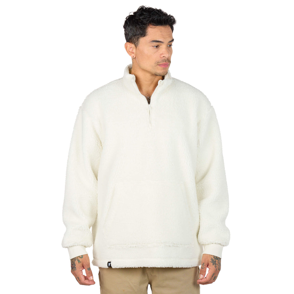 (New) Sherpa Quarter Zip - Bone – Cove USA