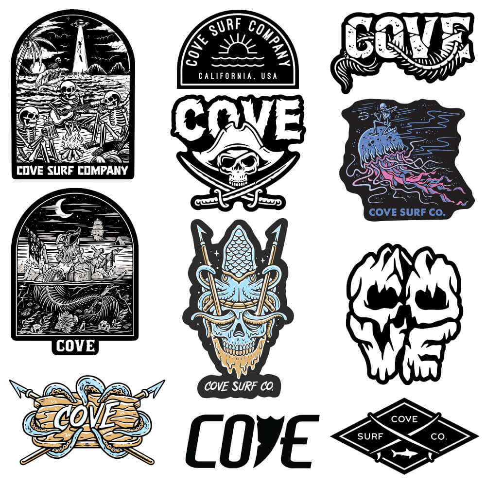Pirate Pack (11 Stickers) – Cove USA